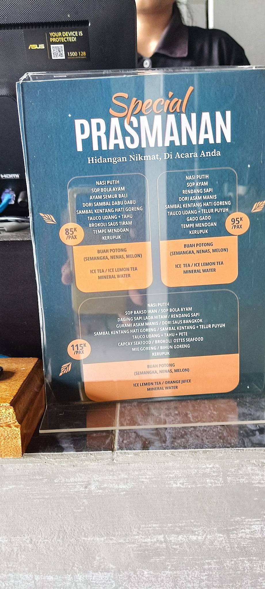 Menu at CALDERA Resto & Coffee Silangit restaurant, Indonesia