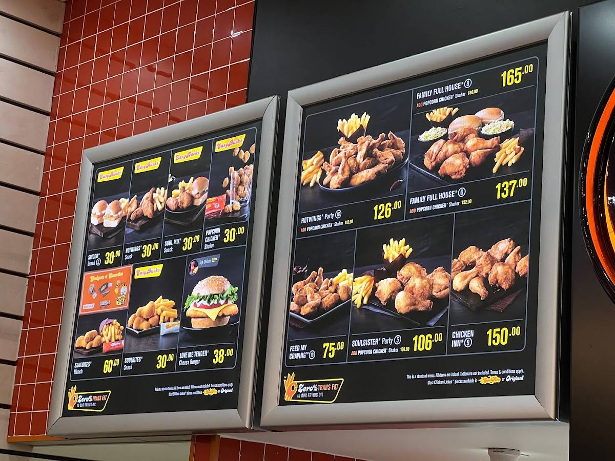 Menu at CHICKEN LICKEN restaurant, Randburg, Shop L14