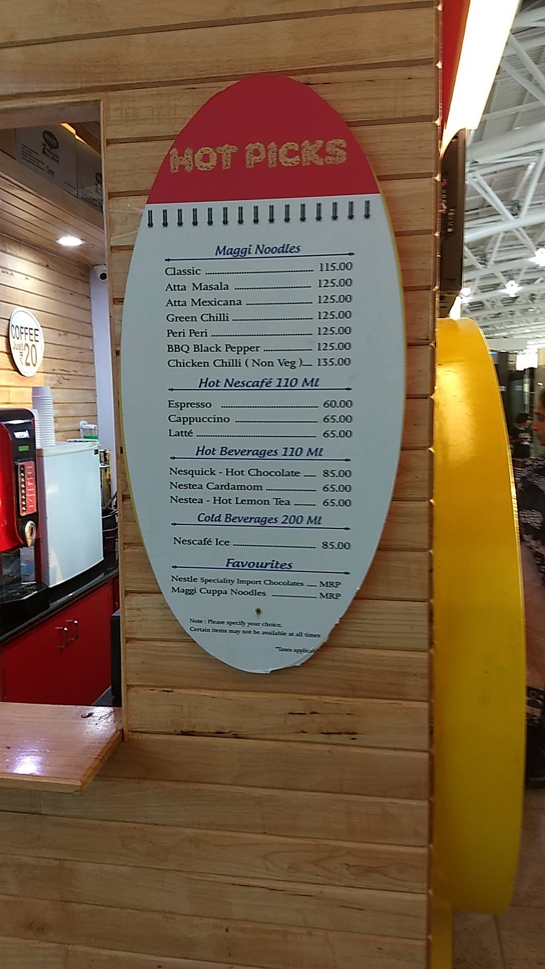 Menu at CHN Maggi Hotspot Dom Sha, Chennai
