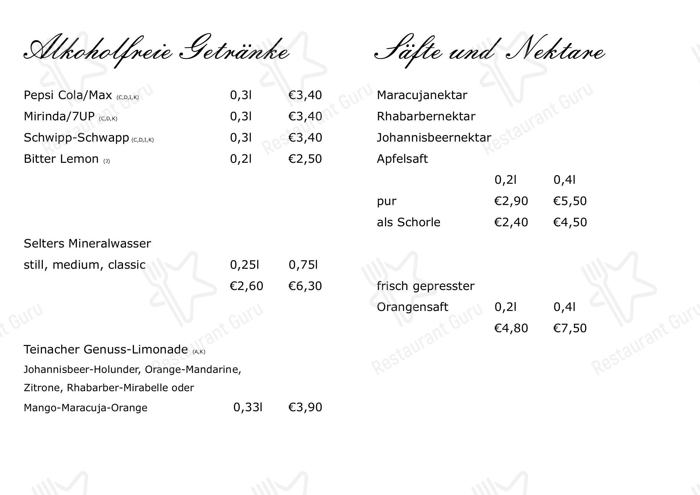 Speisekarte von Café Polly cafe, Mauer