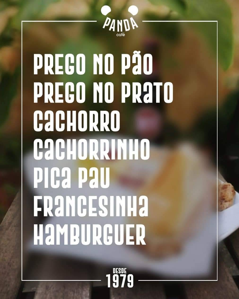 Menu at Café o Panda, Rio Tinto