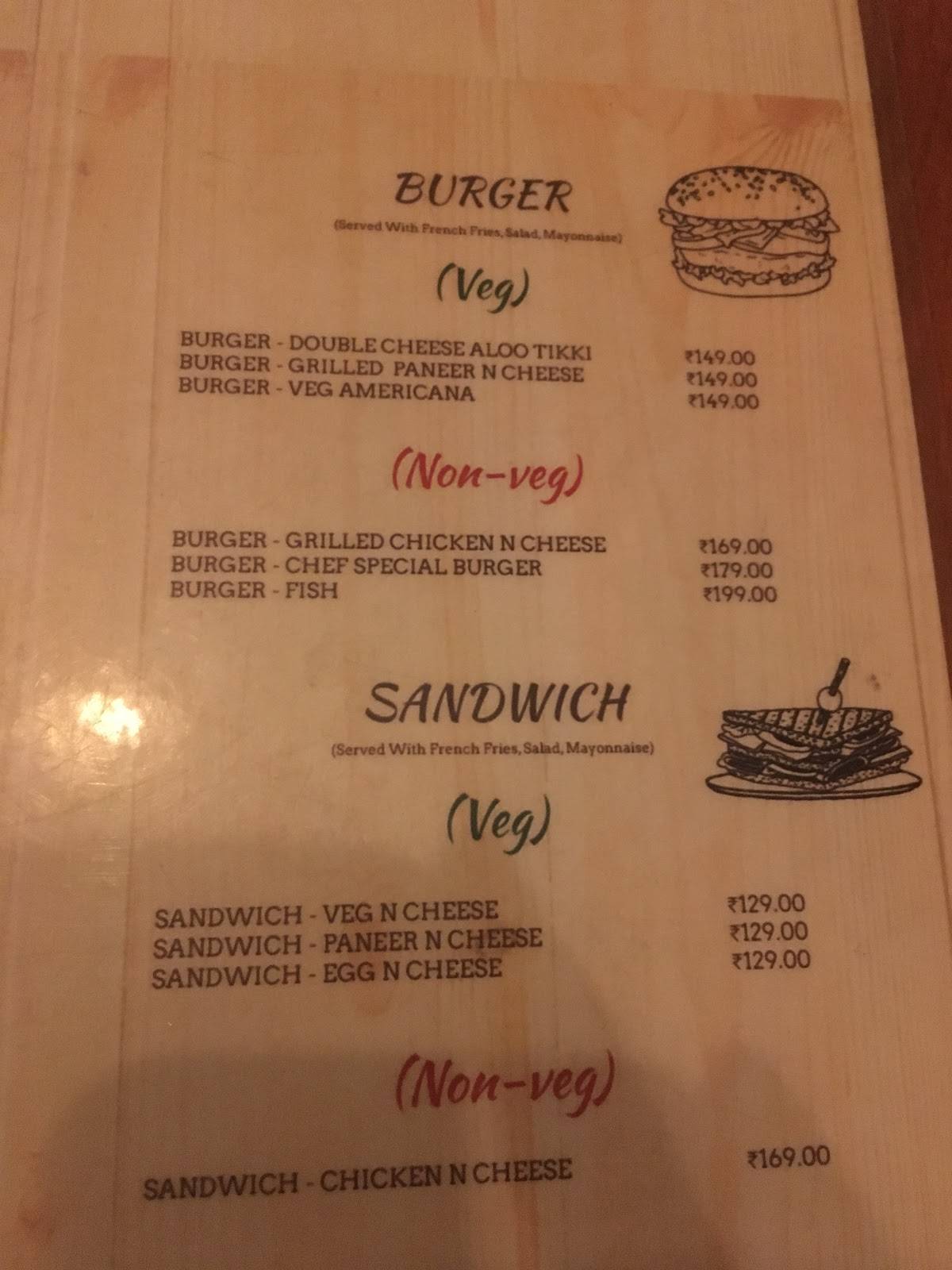 Menu at Belly Full Cafe, Hosur