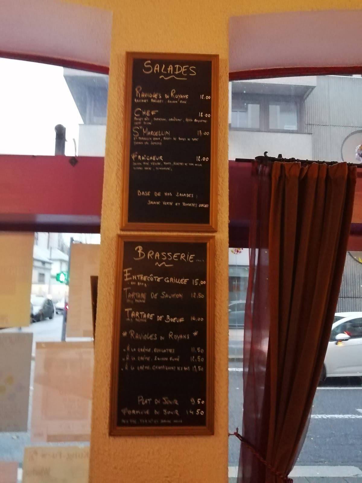 Menu au Café Brasserie Le Baroque, Grenoble