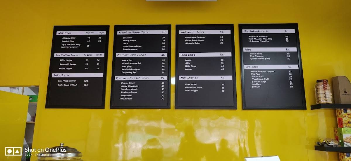 Menu at CHAI BISCOOT, Chennai