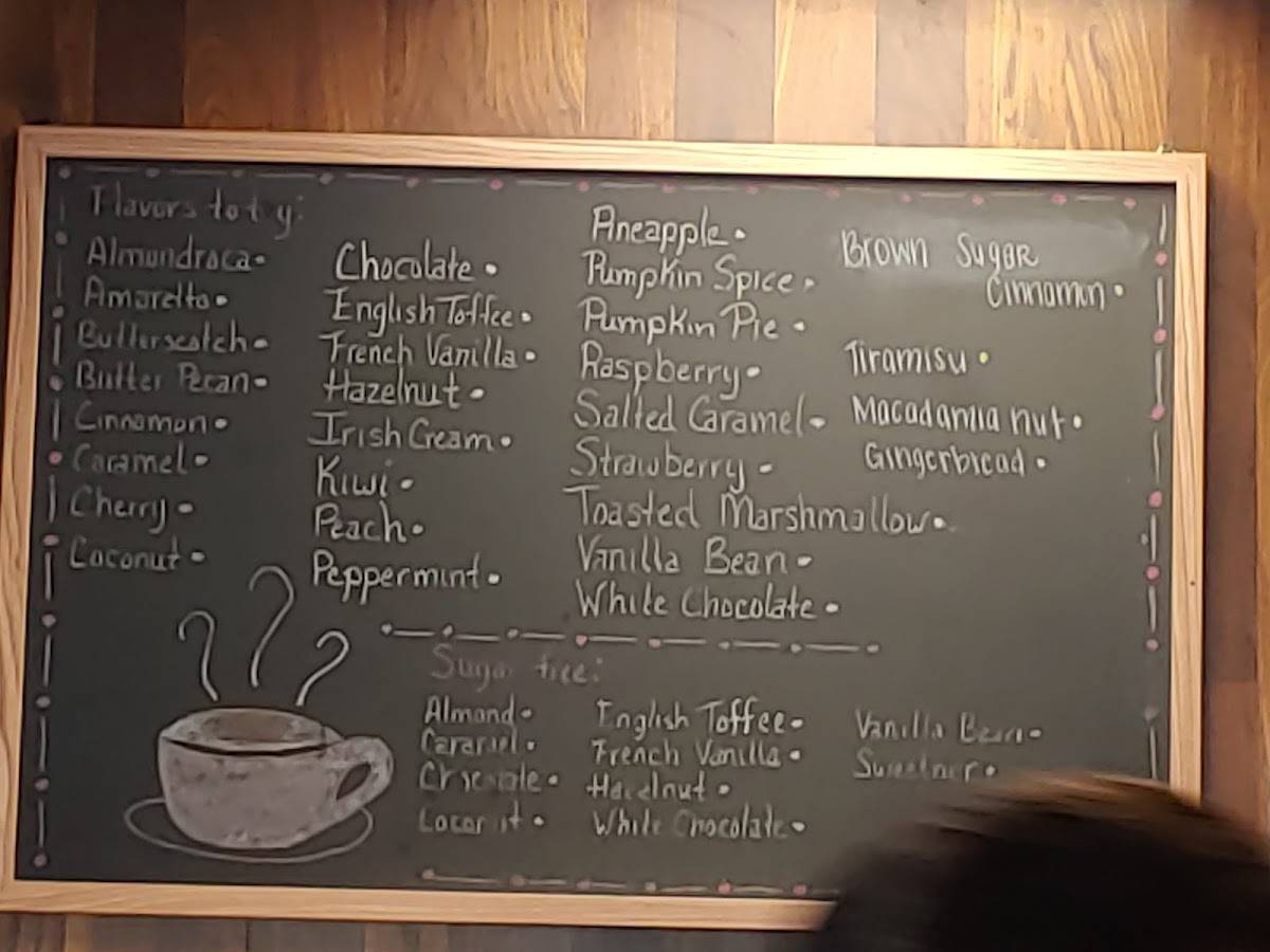 Menu at Cafe Au Latte, Mayfield, Paris Rd