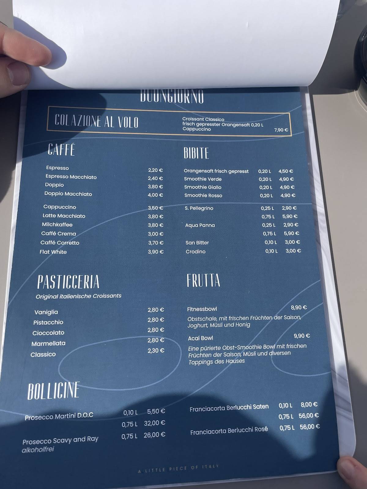 Speisekarte von Café RIVA cafe, Speyer