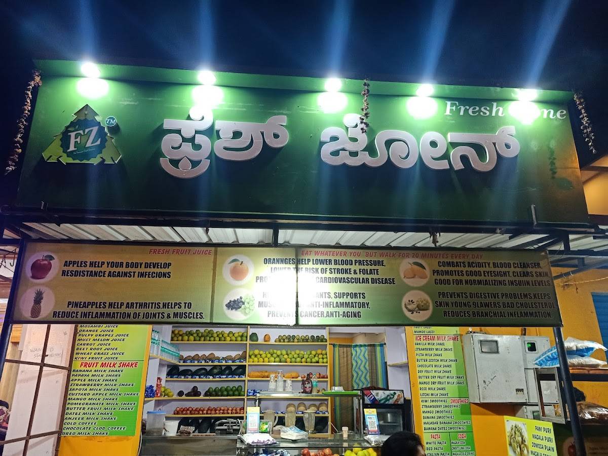 Menu at Fresh Zone, Bengaluru
