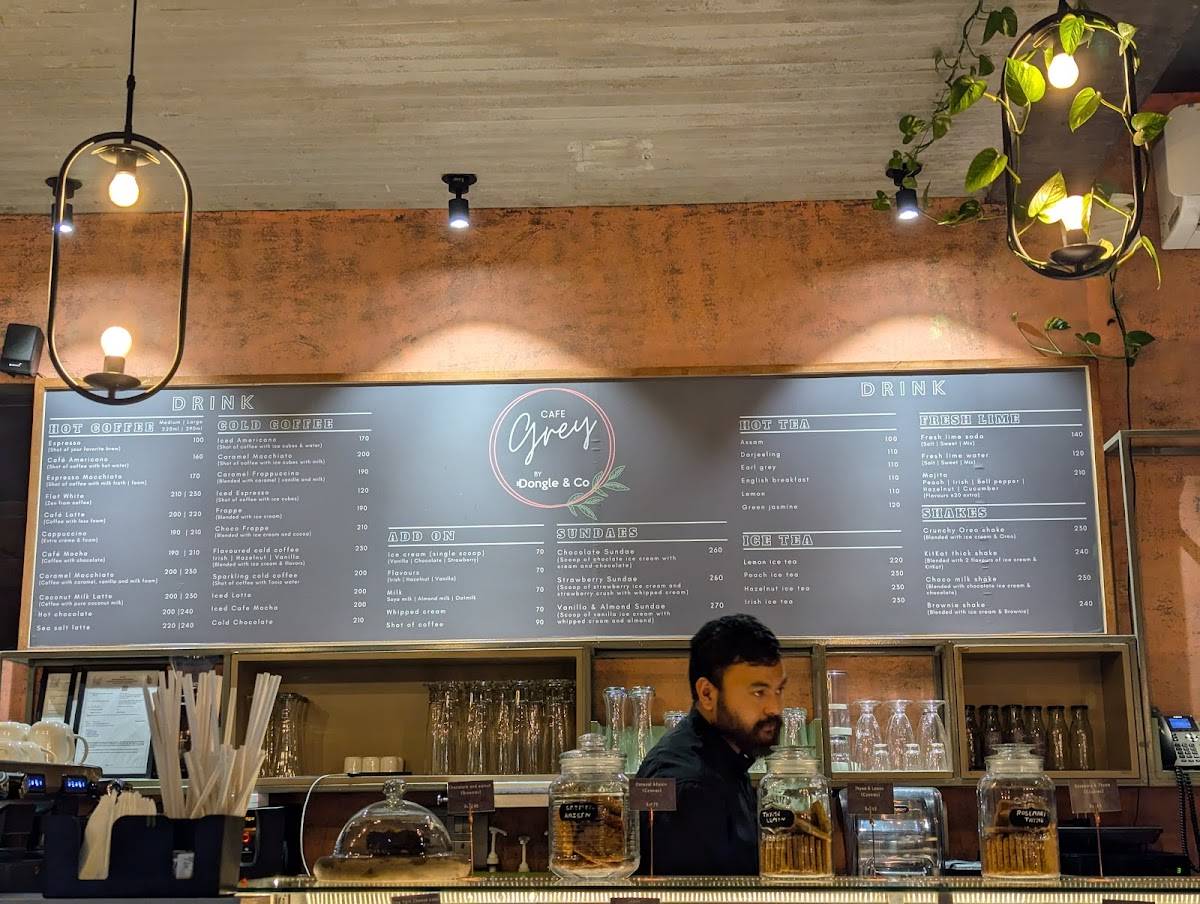 Menu at Cafe Grey by Dongle & Co, Bengaluru