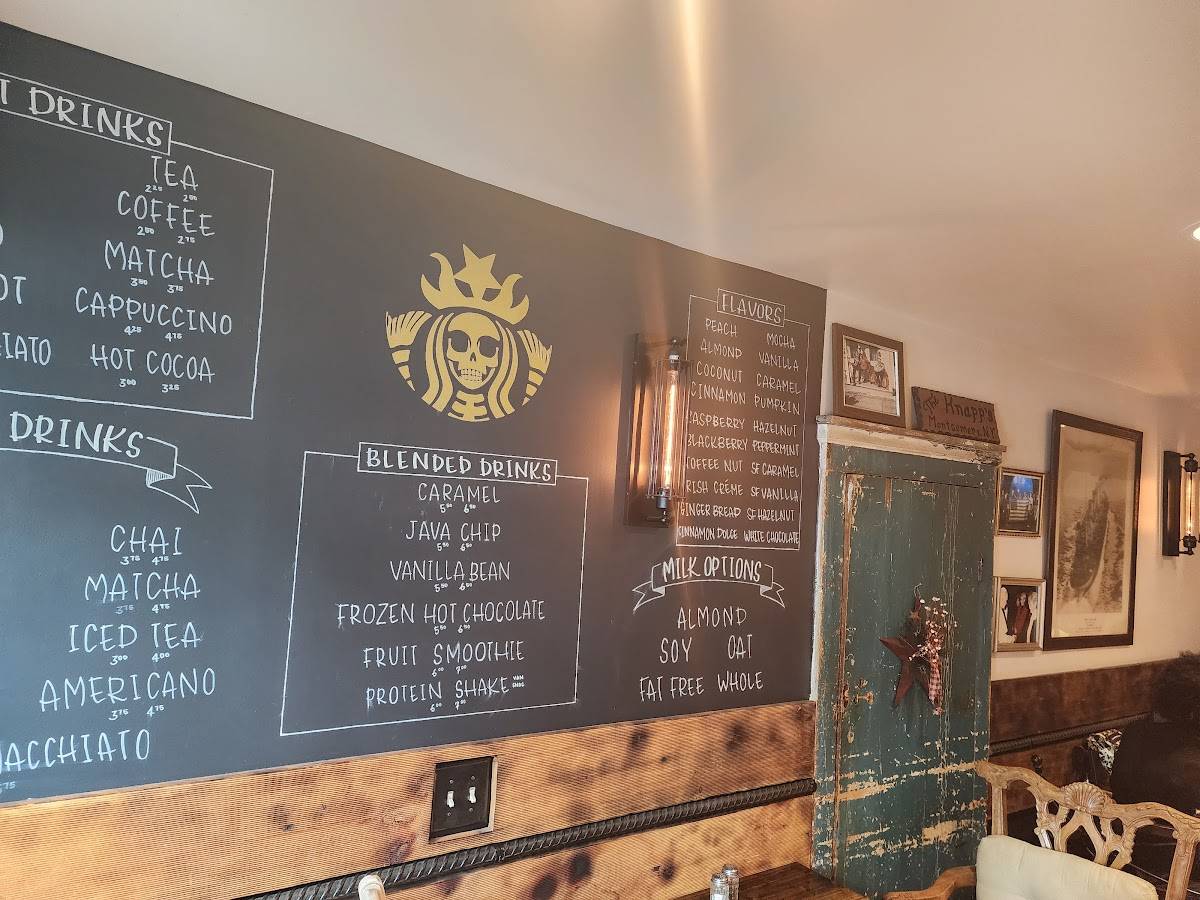 Menu at Iron Cafe, Montgomery
