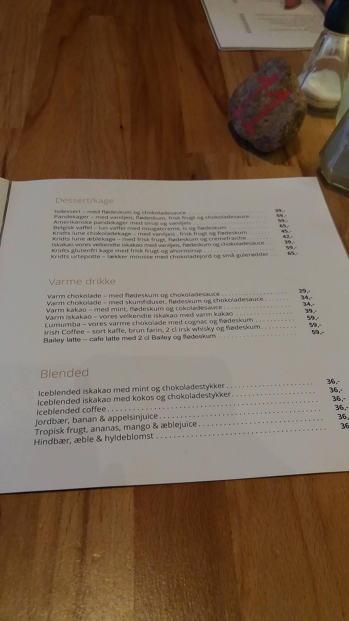 Speisekarte von Cafe Kridt Kolding, Kolding, Akseltorv 3