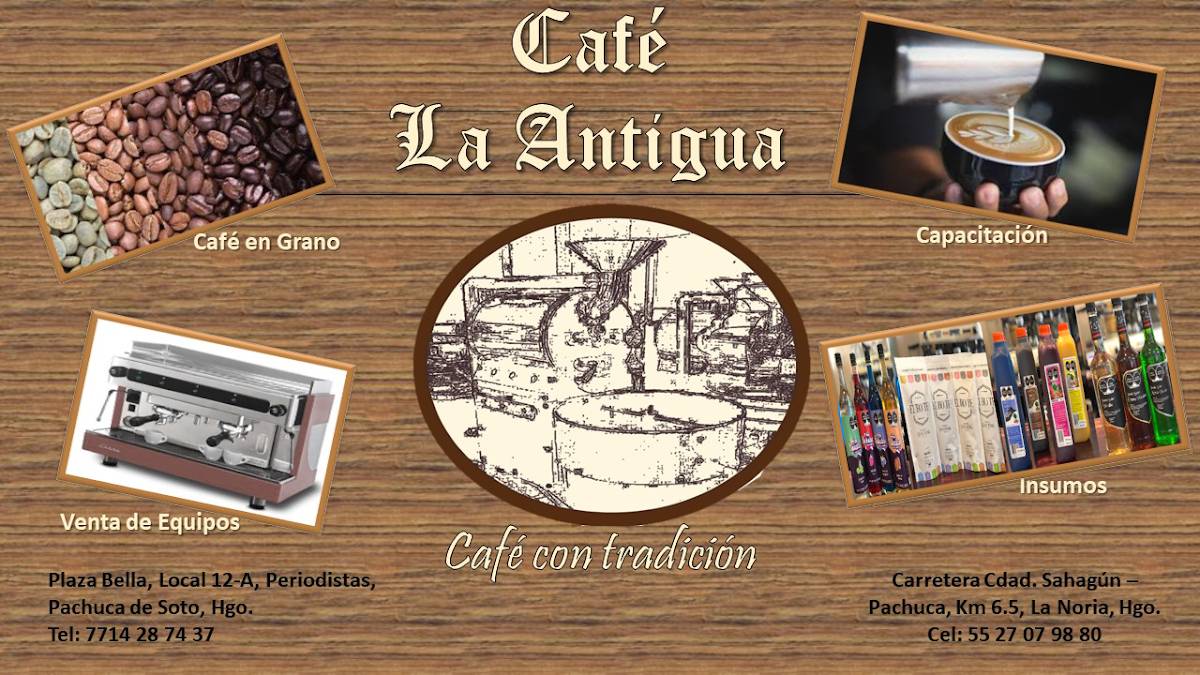Menu at Café La Antigua, Pachuca, Carr. Cdad. Sahagún-Pachuca Pachuquilla