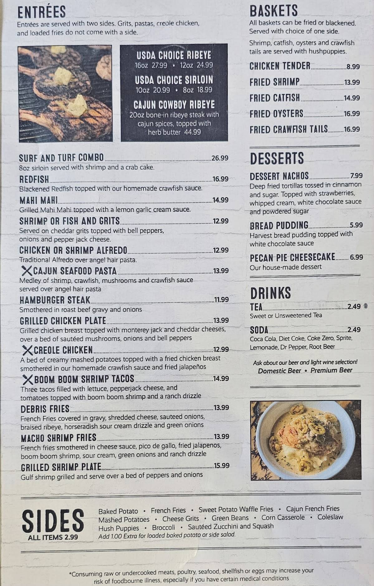 Menu at Landmark Café & Grill cafe, Lucedale