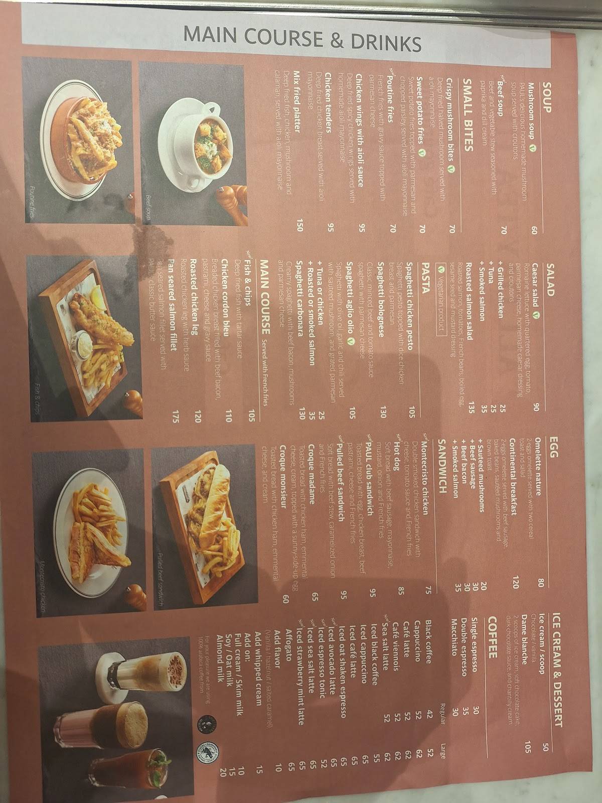 Carta de PAUL Le Café Central Park, West Jakarta