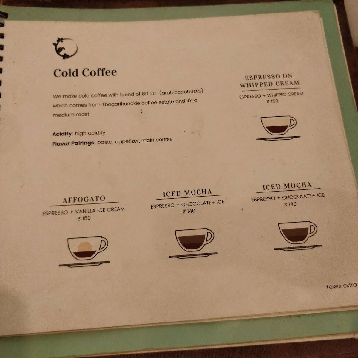 Menu at Roastery Coffee House ! Hyderabad, Hyderabad, 418