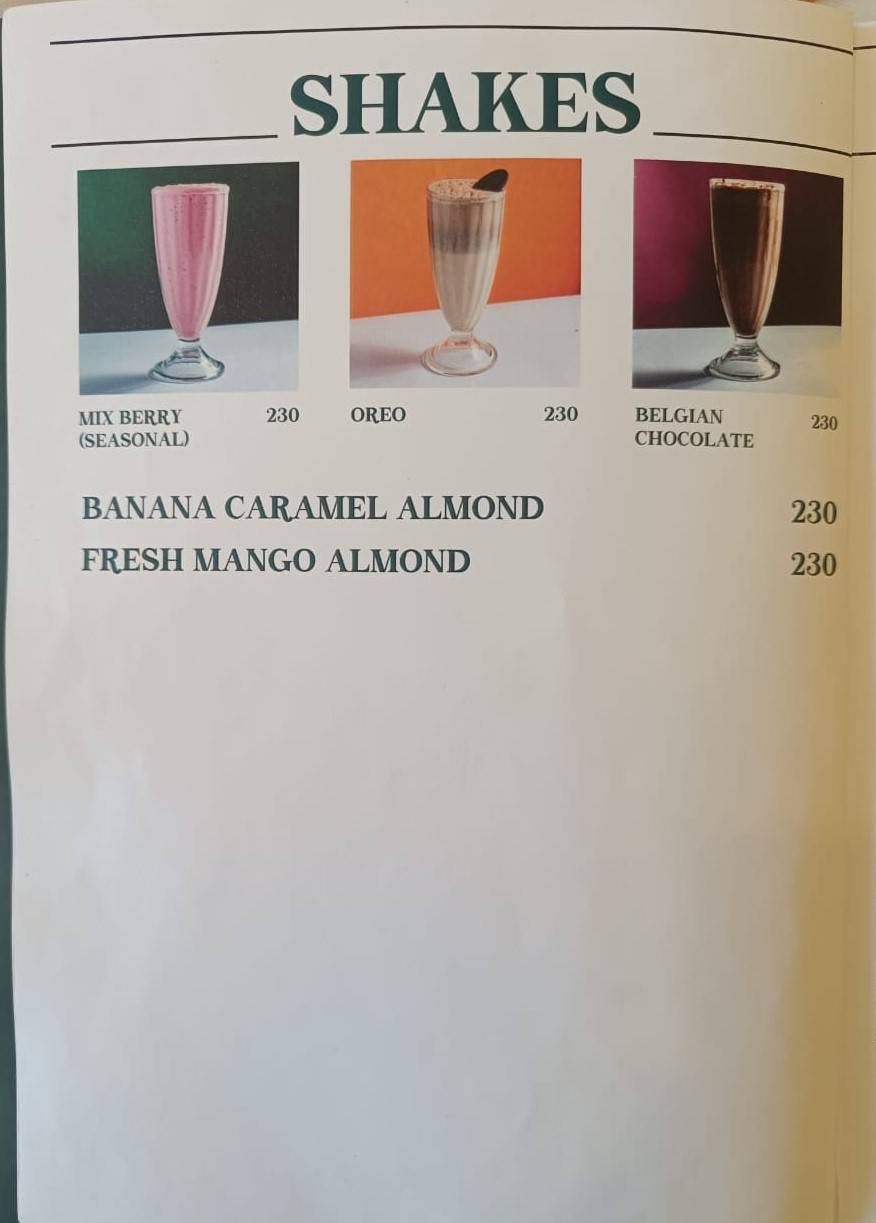Menu at Cafe Sandoz, New Delhi, N-7, ground floor