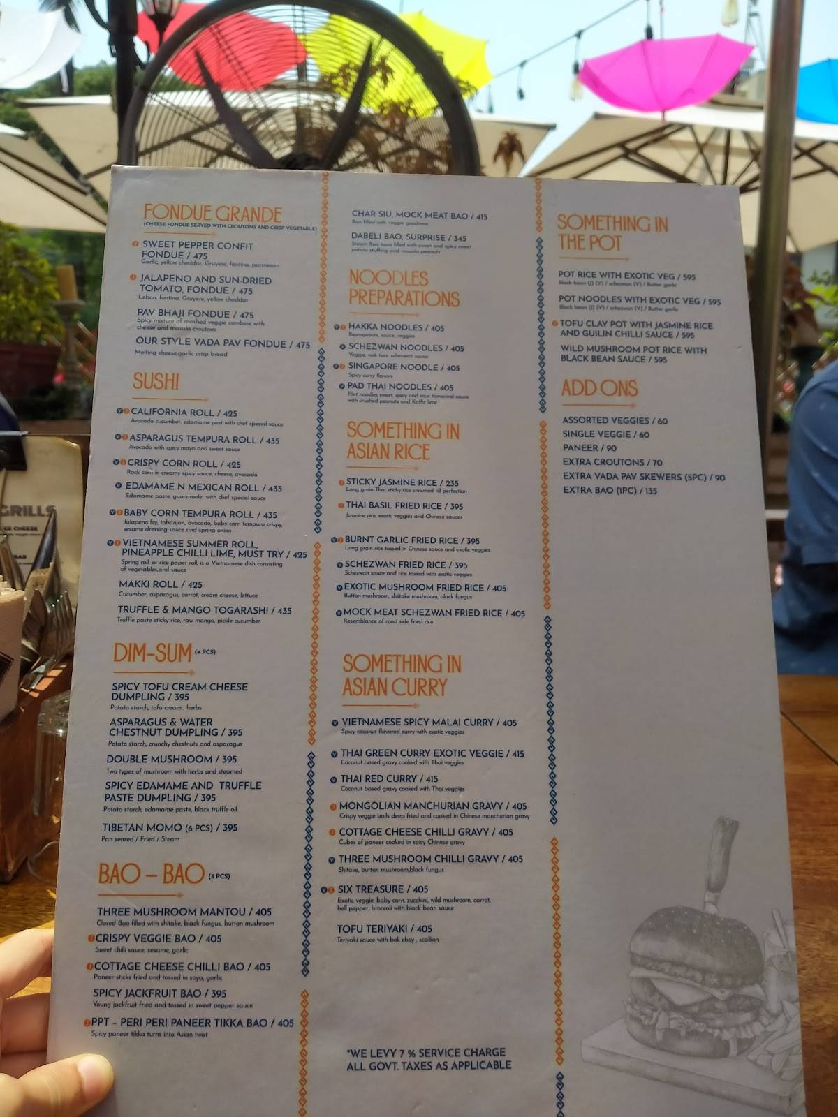 Menu at Spice Laundry, Mumbai, 2nd floor