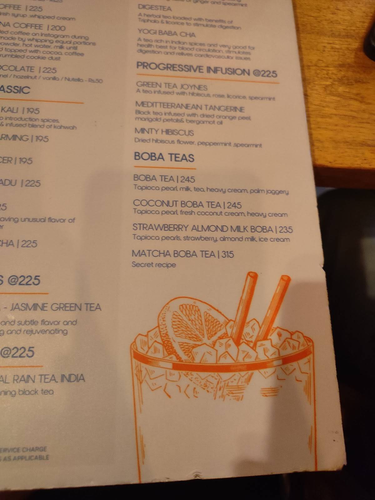 Menu at Spice Laundry, Mumbai, 2nd floor
