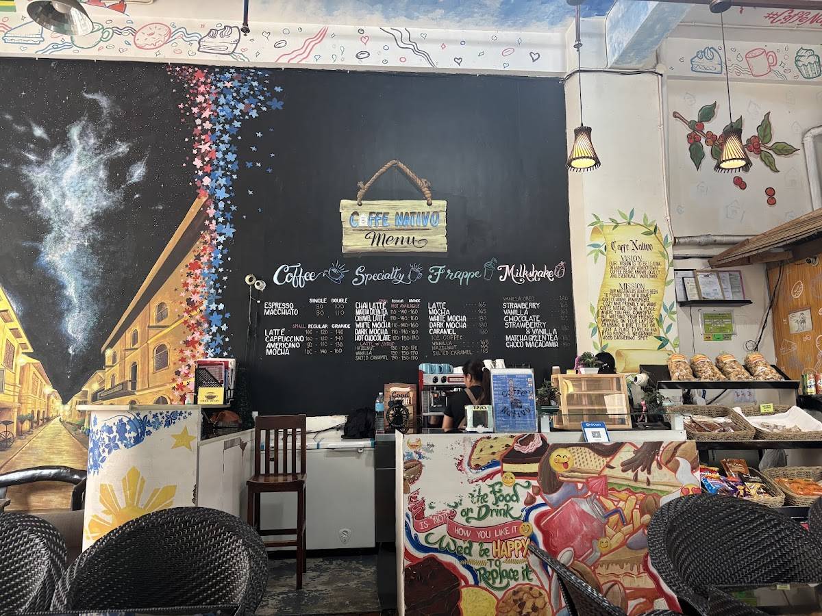 Menu at Caffe Nativo cafe, Tagaytay, 4X87+XMH