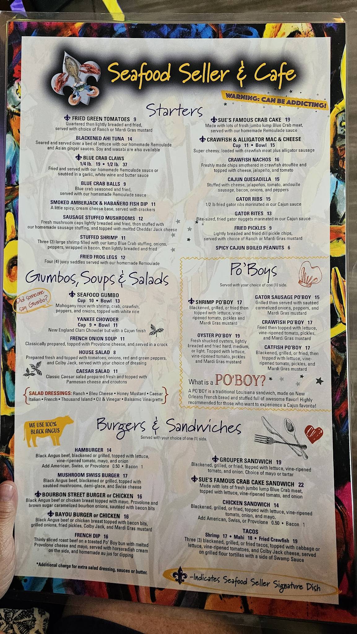 Menu at Cajun Jimmy's Seafood Seller & Cafe, Crystal River, 300 SE US ...