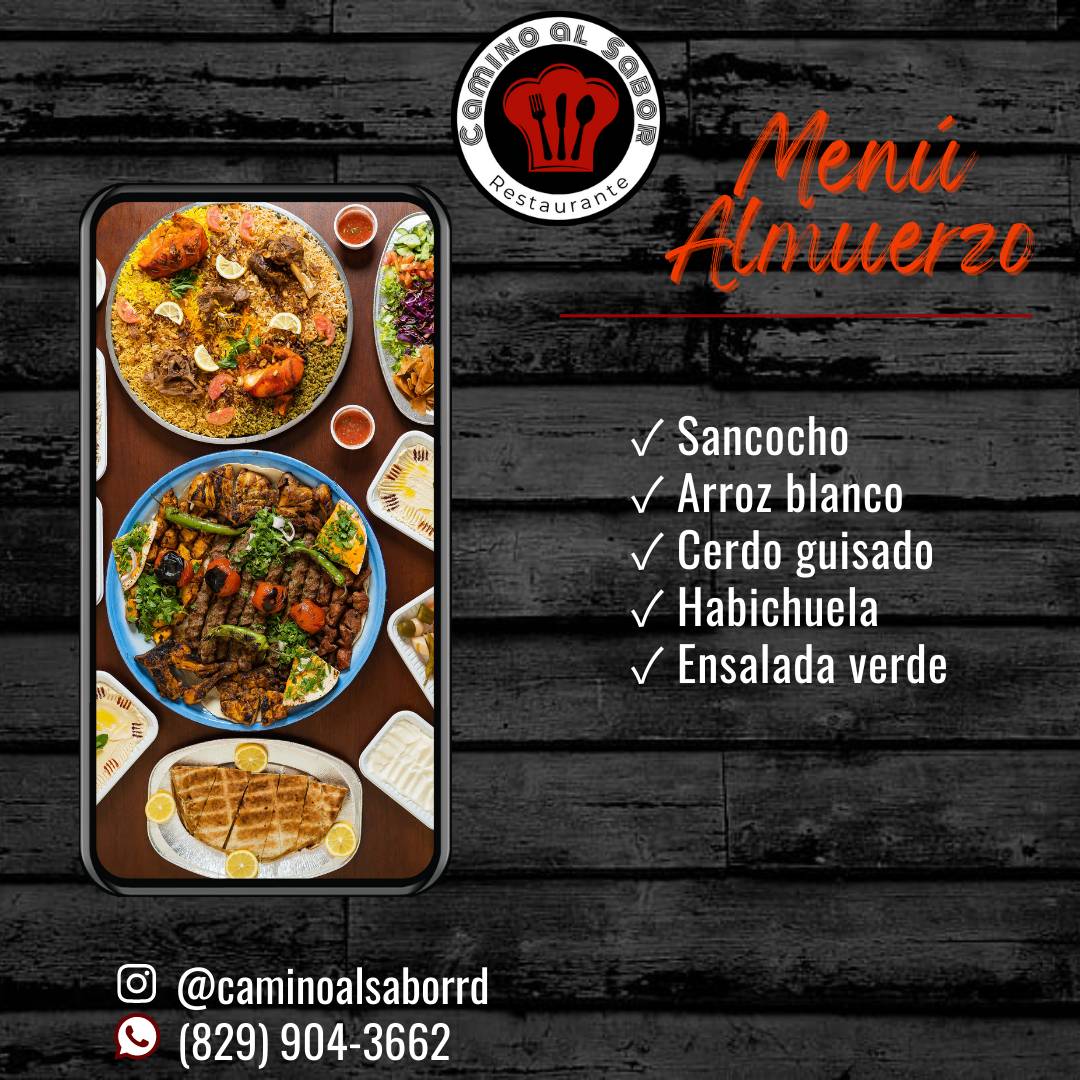 Carta del restaurante Camino al sabor Rd, Santo Domingo Este
