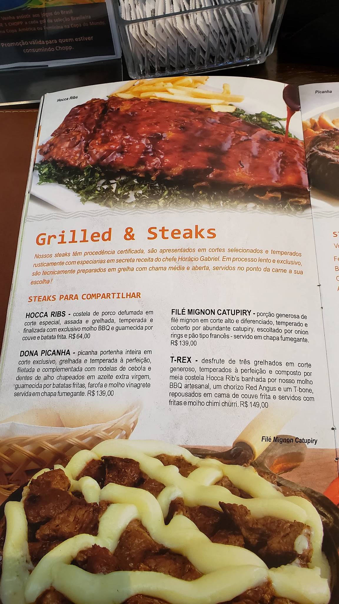 Menu em Hocca Bar - Iguatemi Campinas, Campinas