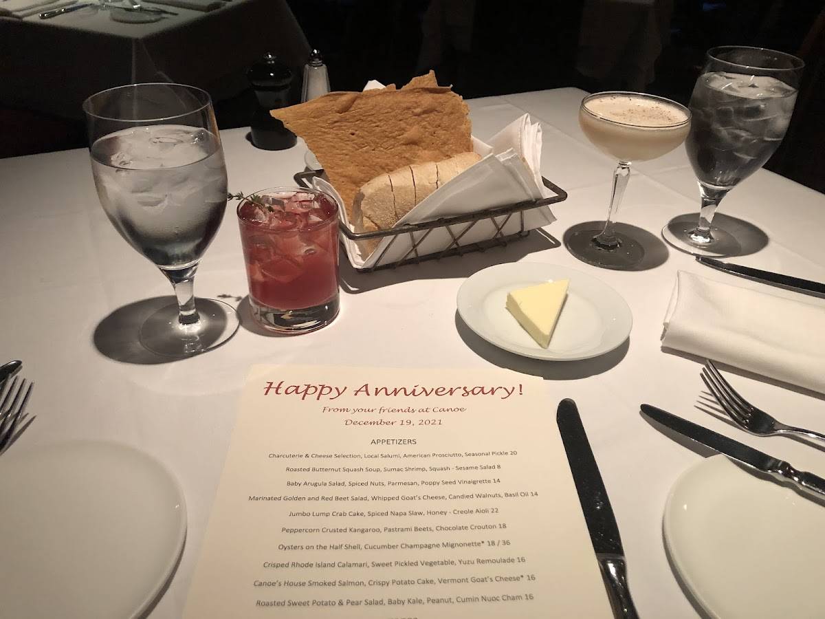 Menu at Canoe restaurant, Atlanta, Paces Ferry Rd SE