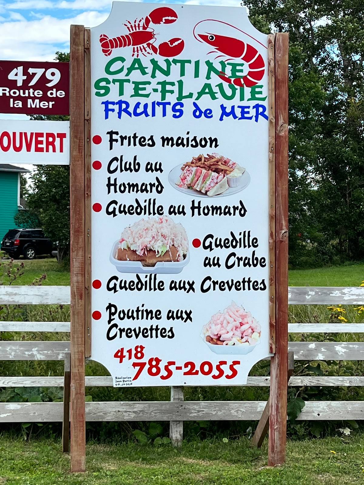 Menu au Cantine Ste-Flavie restaurant, Mont-Joli