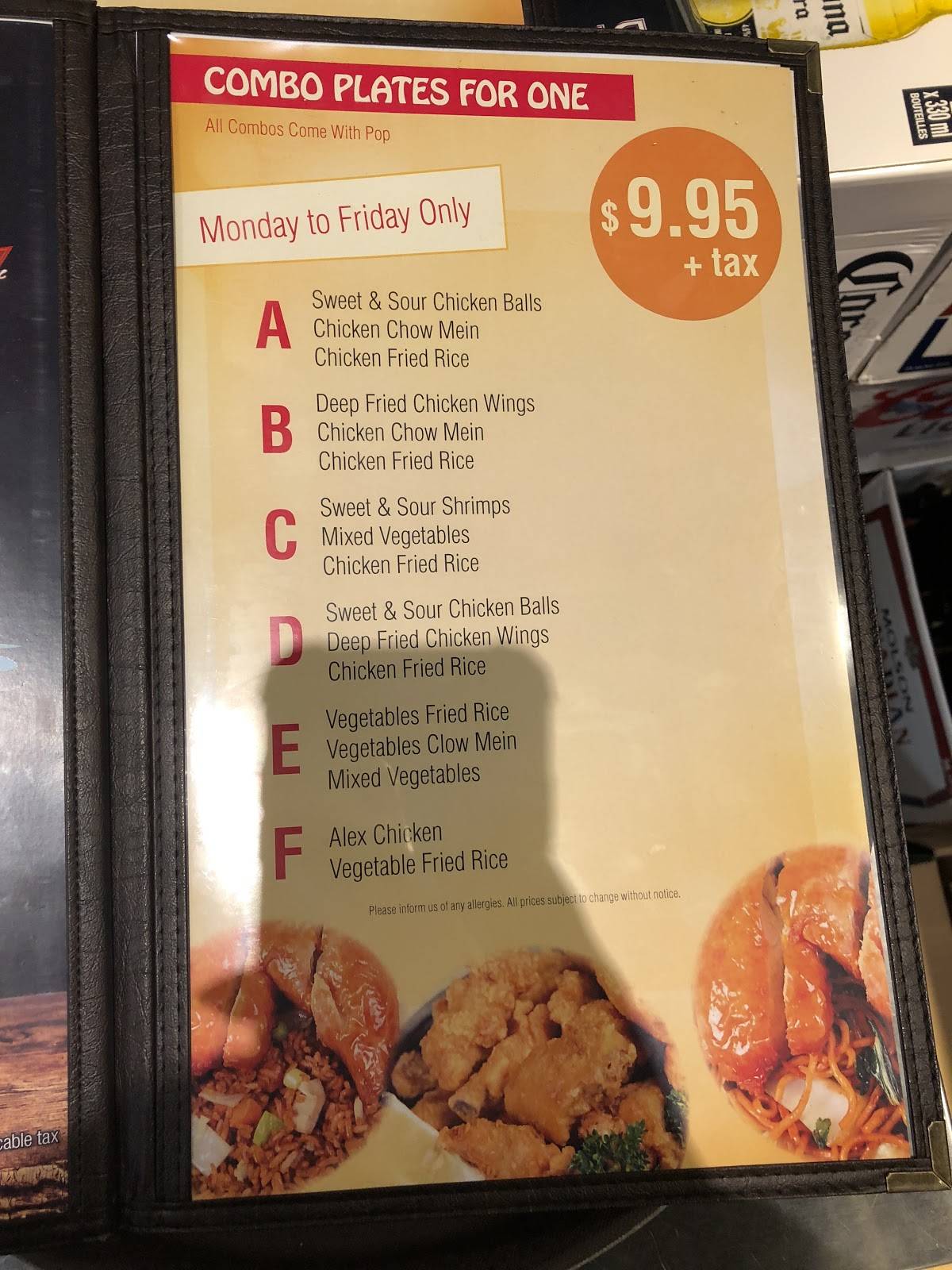 Menu at Caribbean Heat restaurant, Pickering