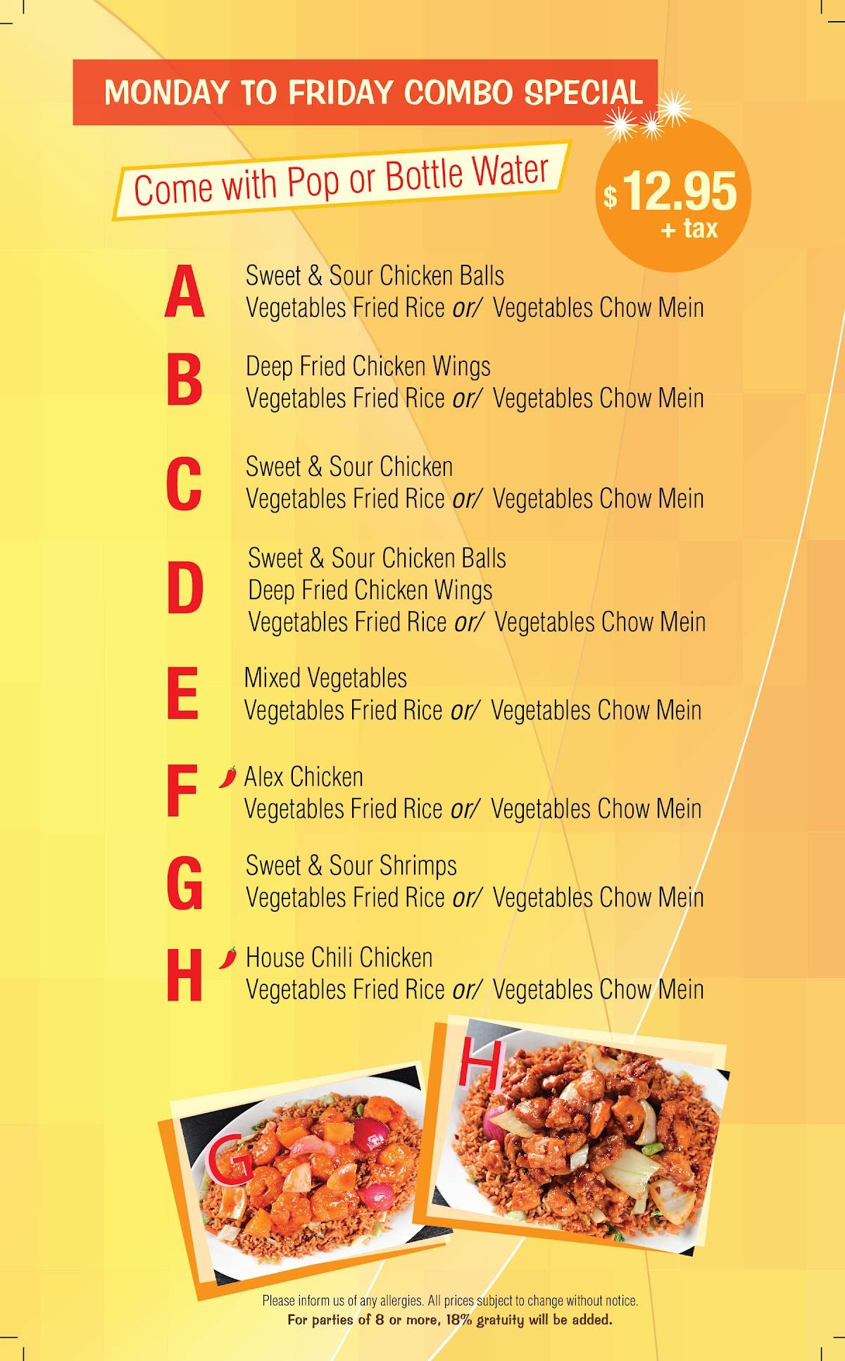 Menu at Caribbean Heat restaurant, Pickering