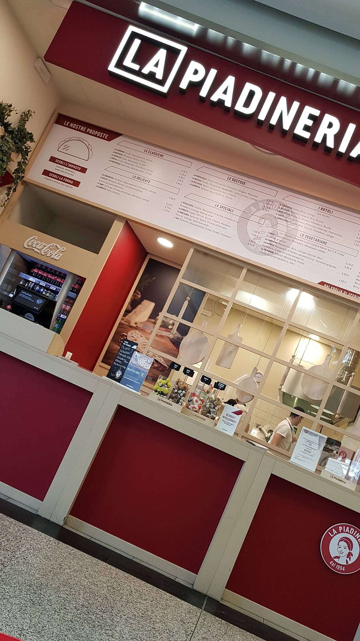 Menu at La Piadineria restaurant, Carugate