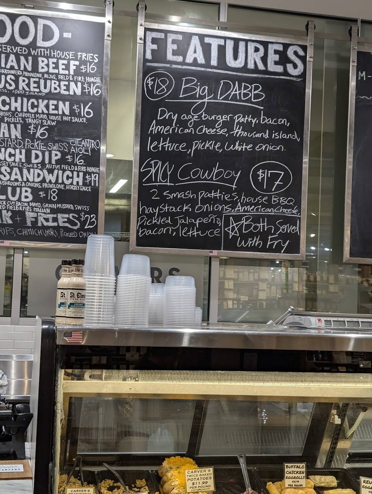 Menu at Carvers restaurant, Grand Rapids