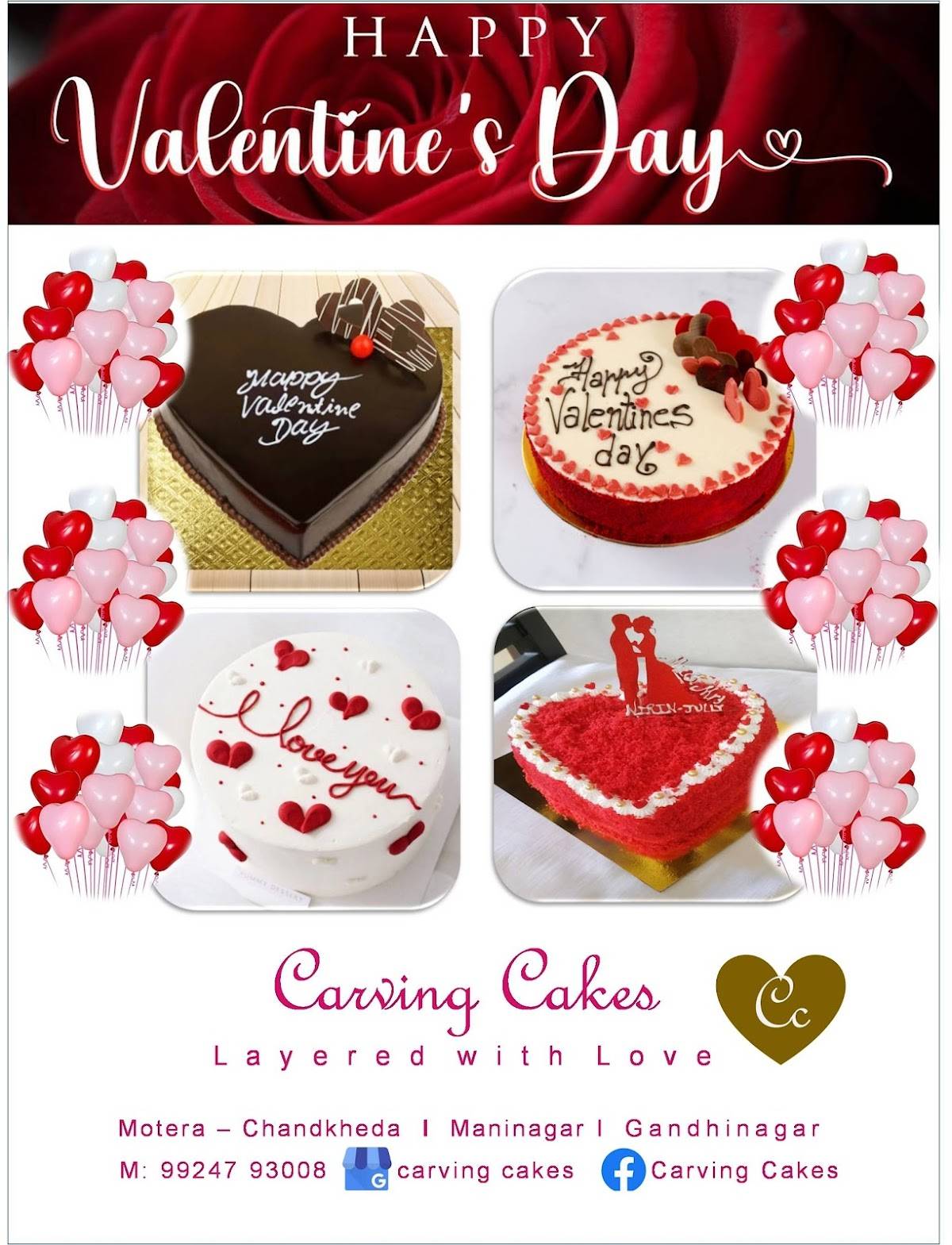 Menu at Carving cakes, Ahmedabad