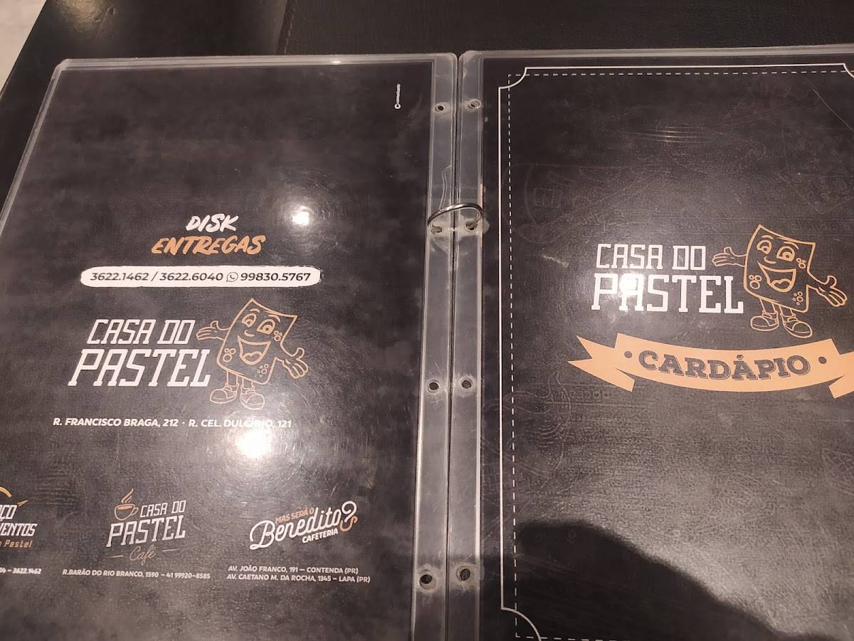 Menu em Casa do Pastel Pastelaria restaurante, Lapa, R. Francisco Braga