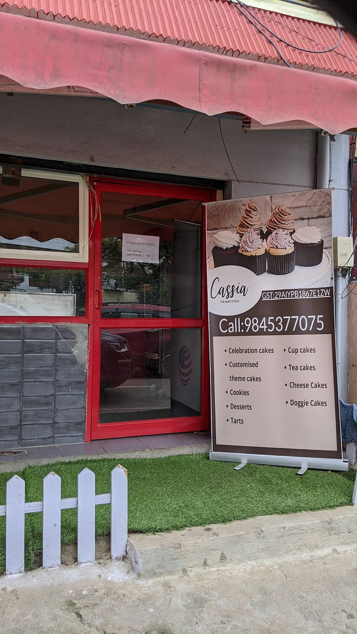 Menu at Cassia Bake Studio, Bengaluru
