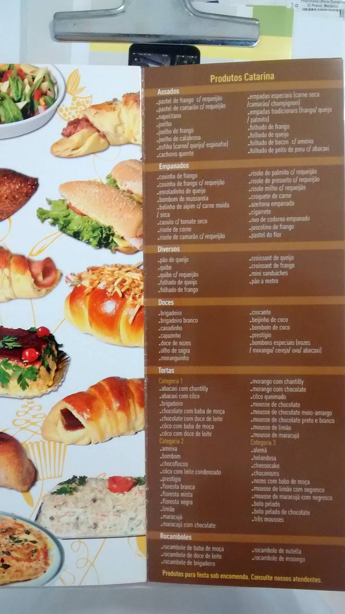 Menu em Catarina Doces e Salgados café, Rio de Janeiro, R. Voluntários ...