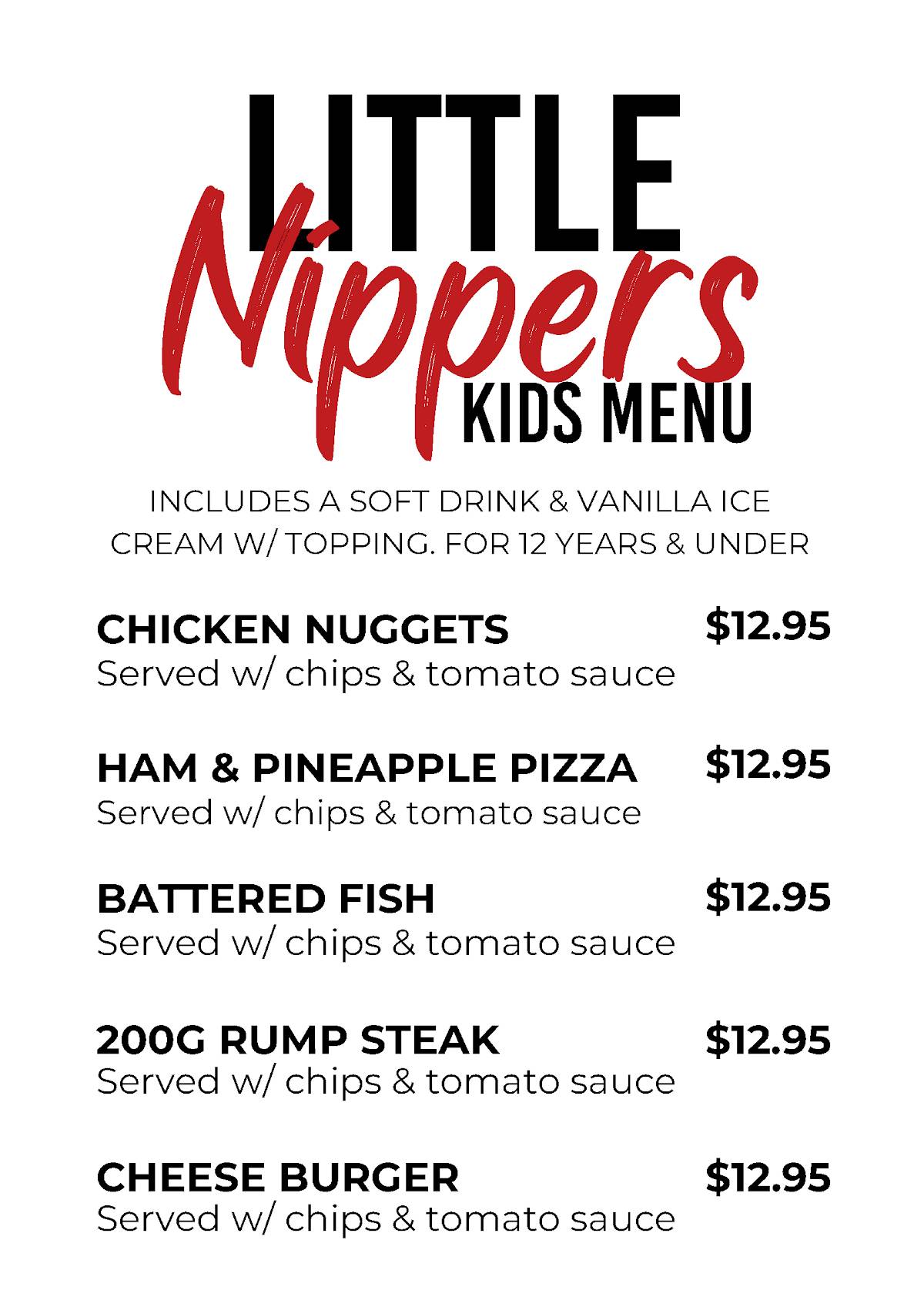 Menu at Central Hotel Bowen pub & bar, Bowen