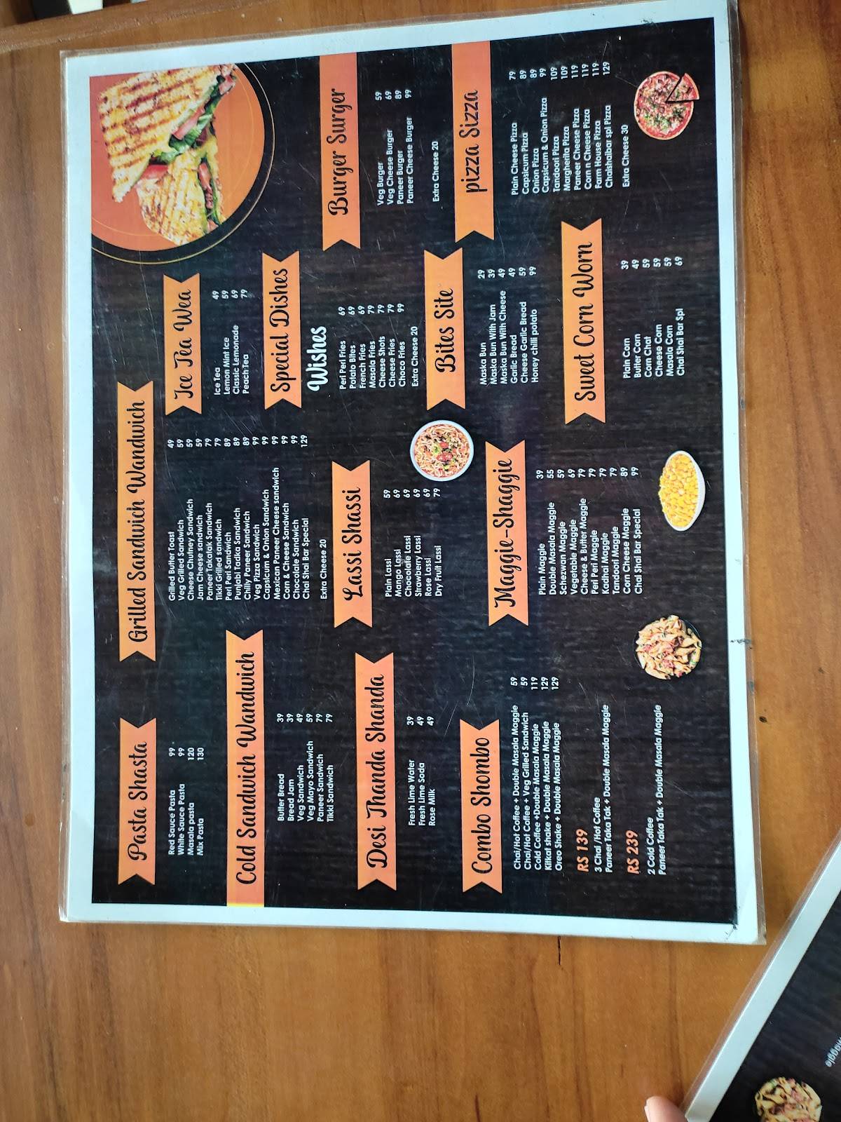 Menu at Chai Shai Bar (Gurdaspur), Gurdaspur