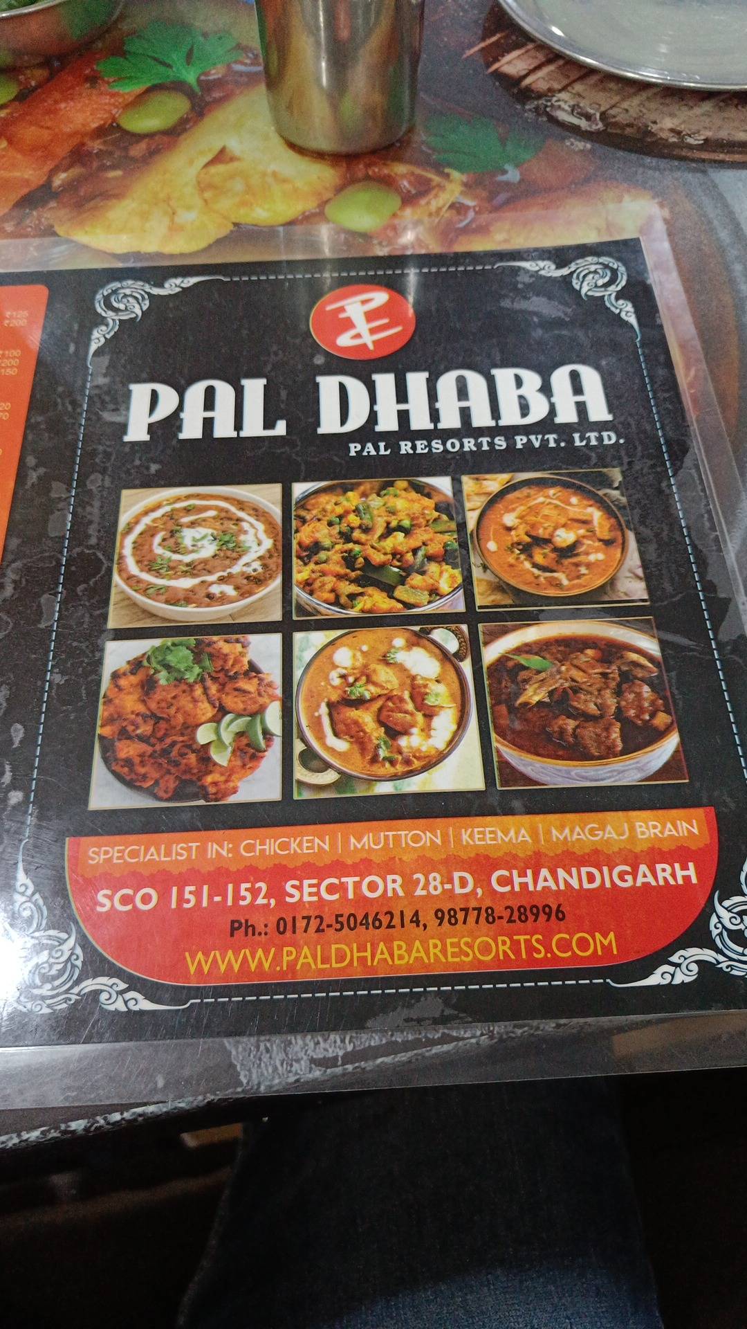 Menu at Pal Dhaba-Pal Dhaba Chandigarh-Non Veg Restaurant-Celebrity ...