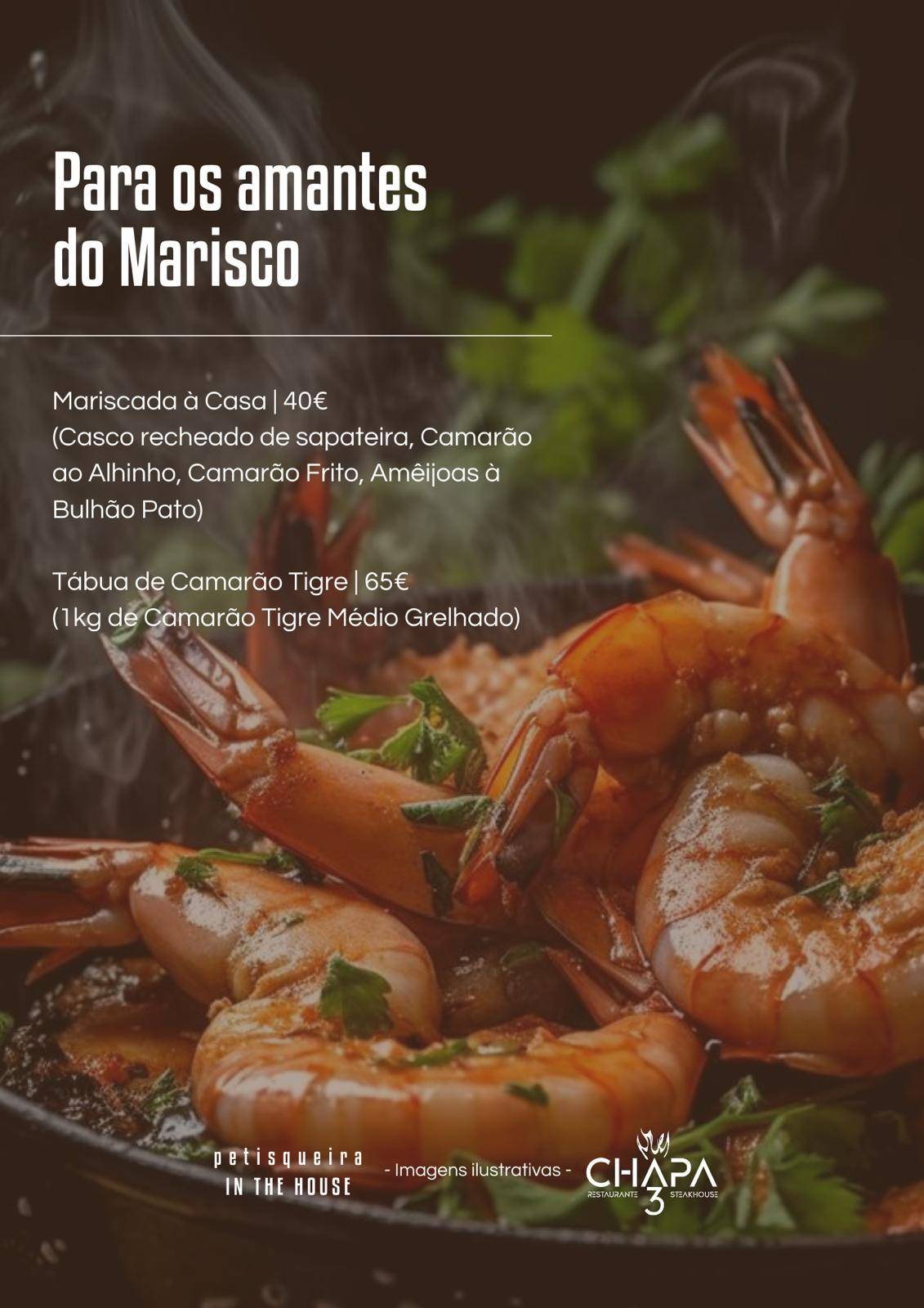 Menu em Chapa 3 Steakhouse, Palmela