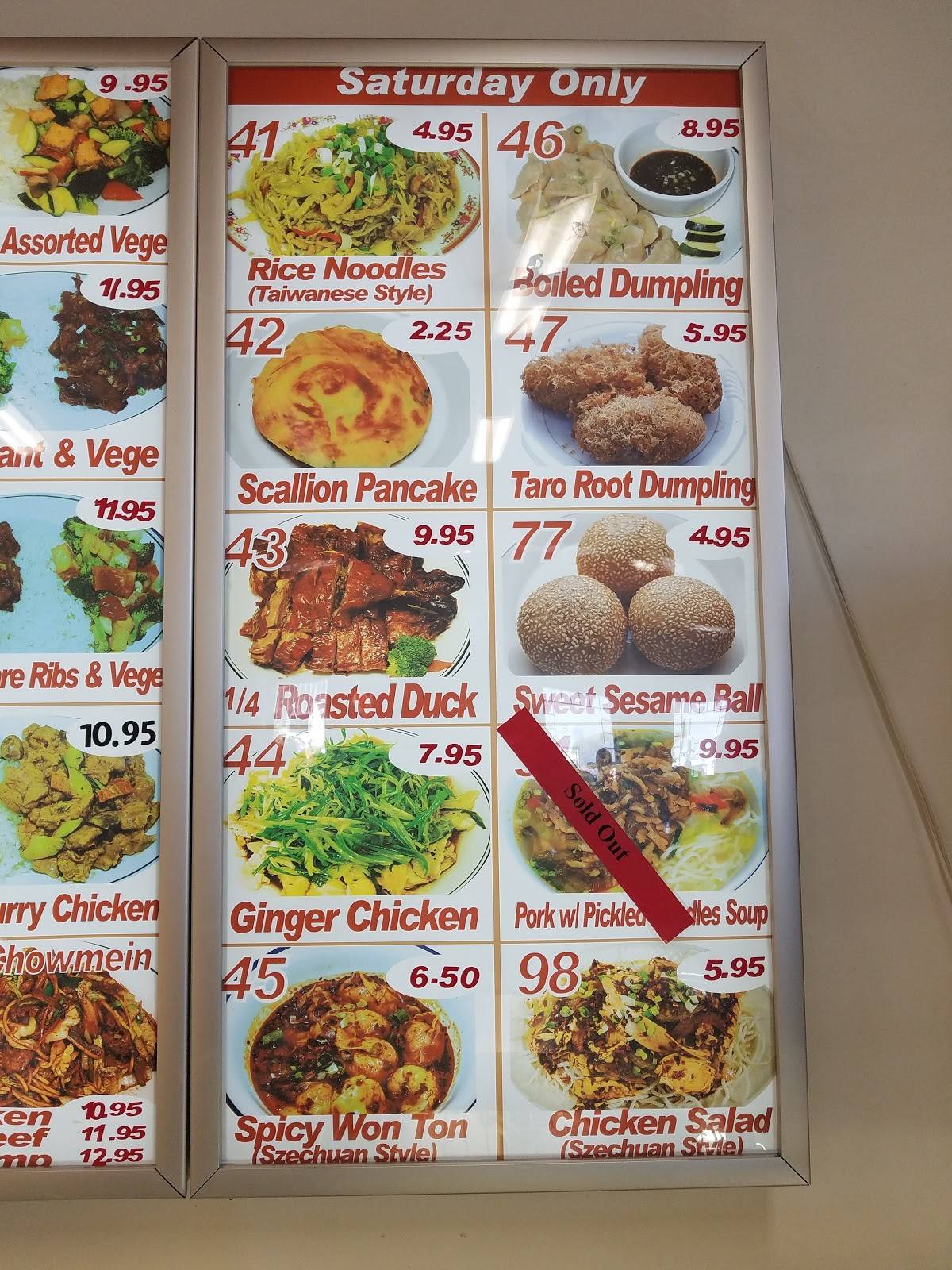 Menu at Charlie's Bakery & Chinese Restaurant, Anchorage