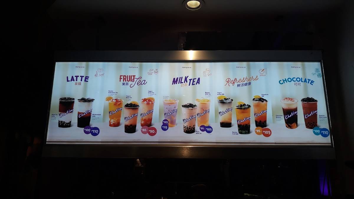 Menu at Chatime - SM Ecoland Davao cafe, Davao City, SM City Davao