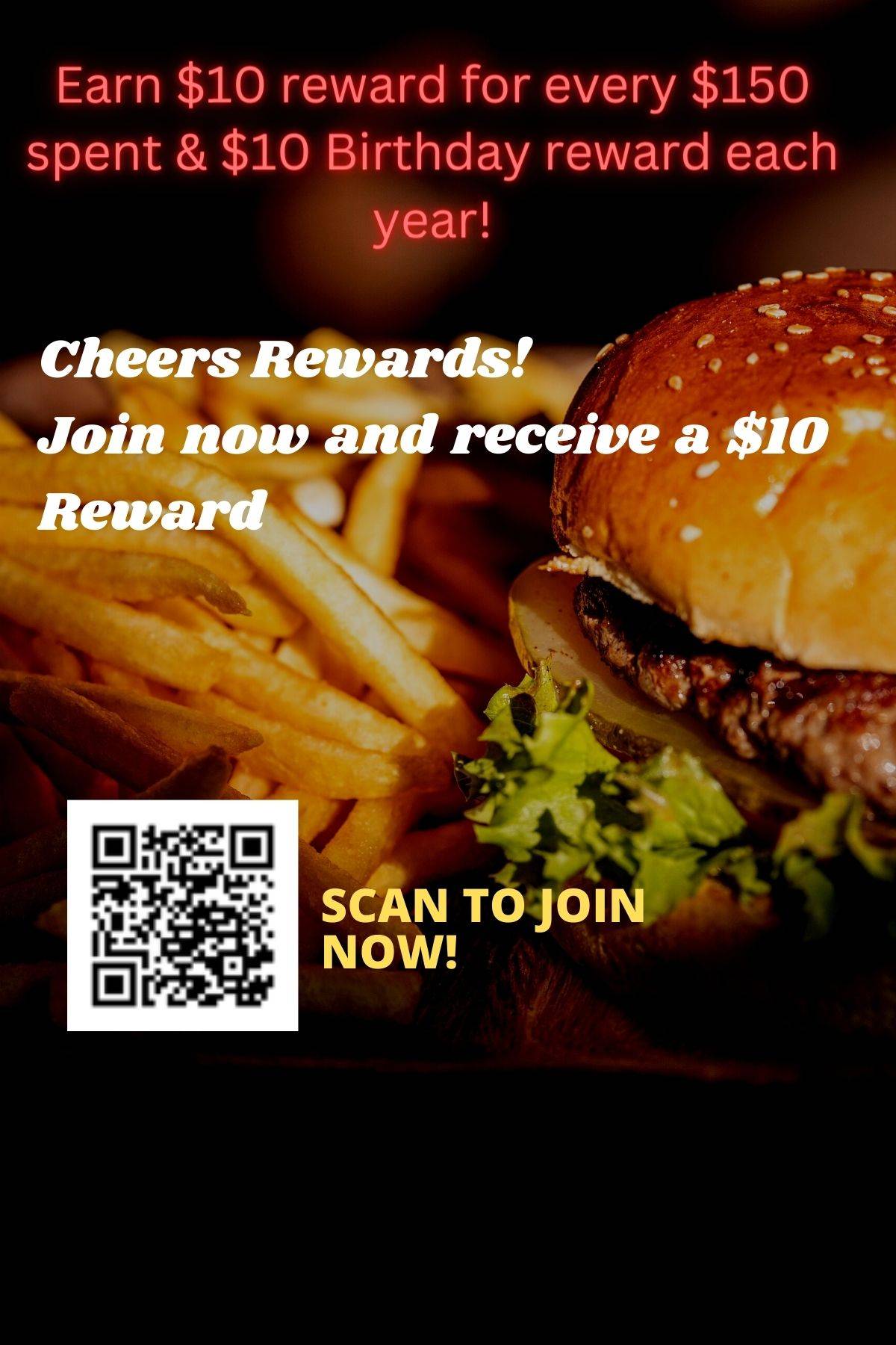 Carta de Cheers Grille & Bar, Concord