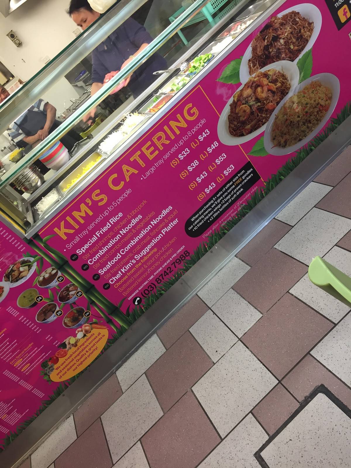 Carta de Chef Kim's Noodle Bar, Hoppers Crossing