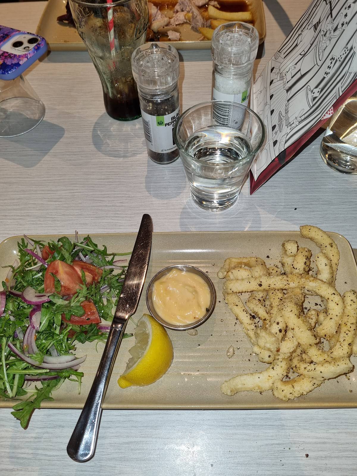 Menu at Cheltenham Moorabbin RSL club, Cheltenham