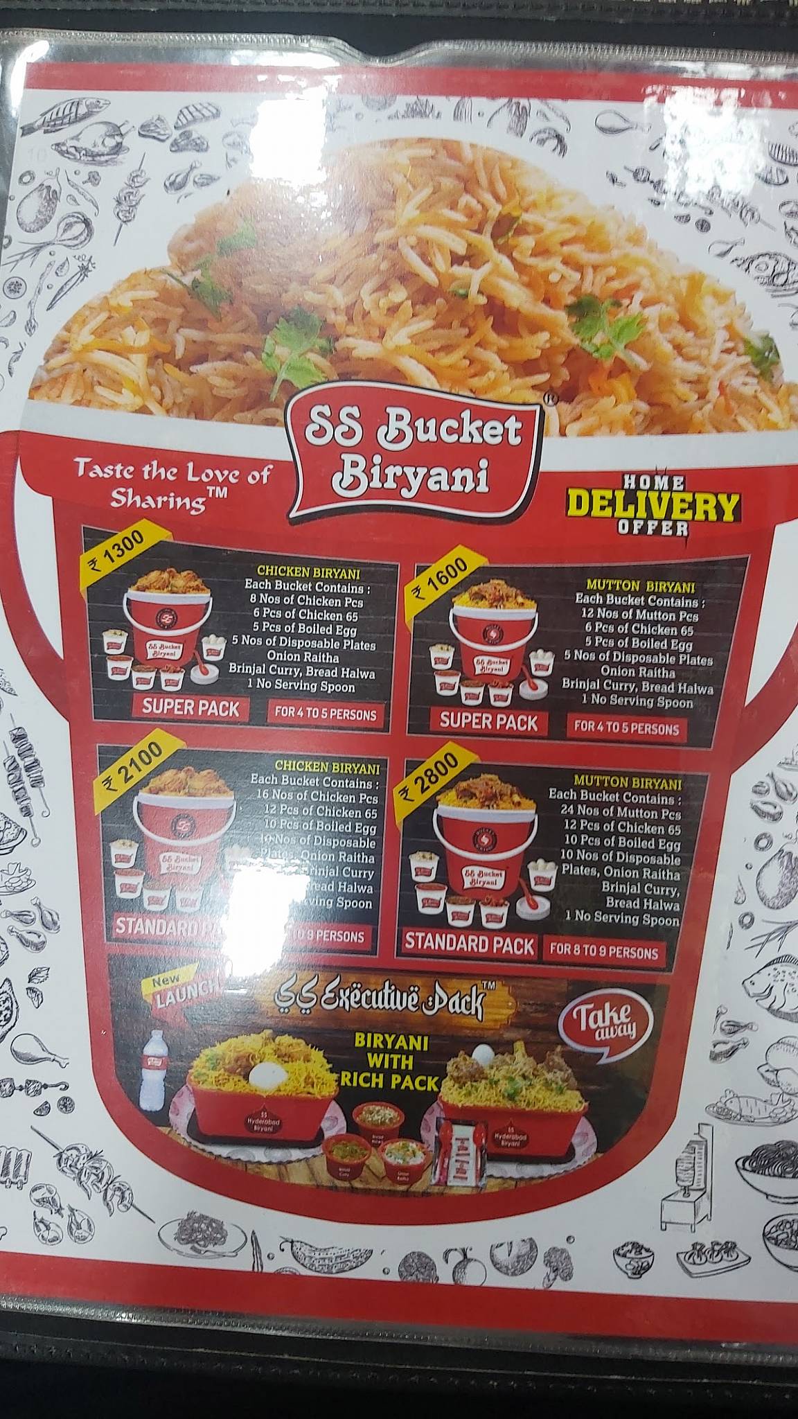 Menu at SS Hyderabad Biryani AVADI HVF Road, Avadi, 19/A