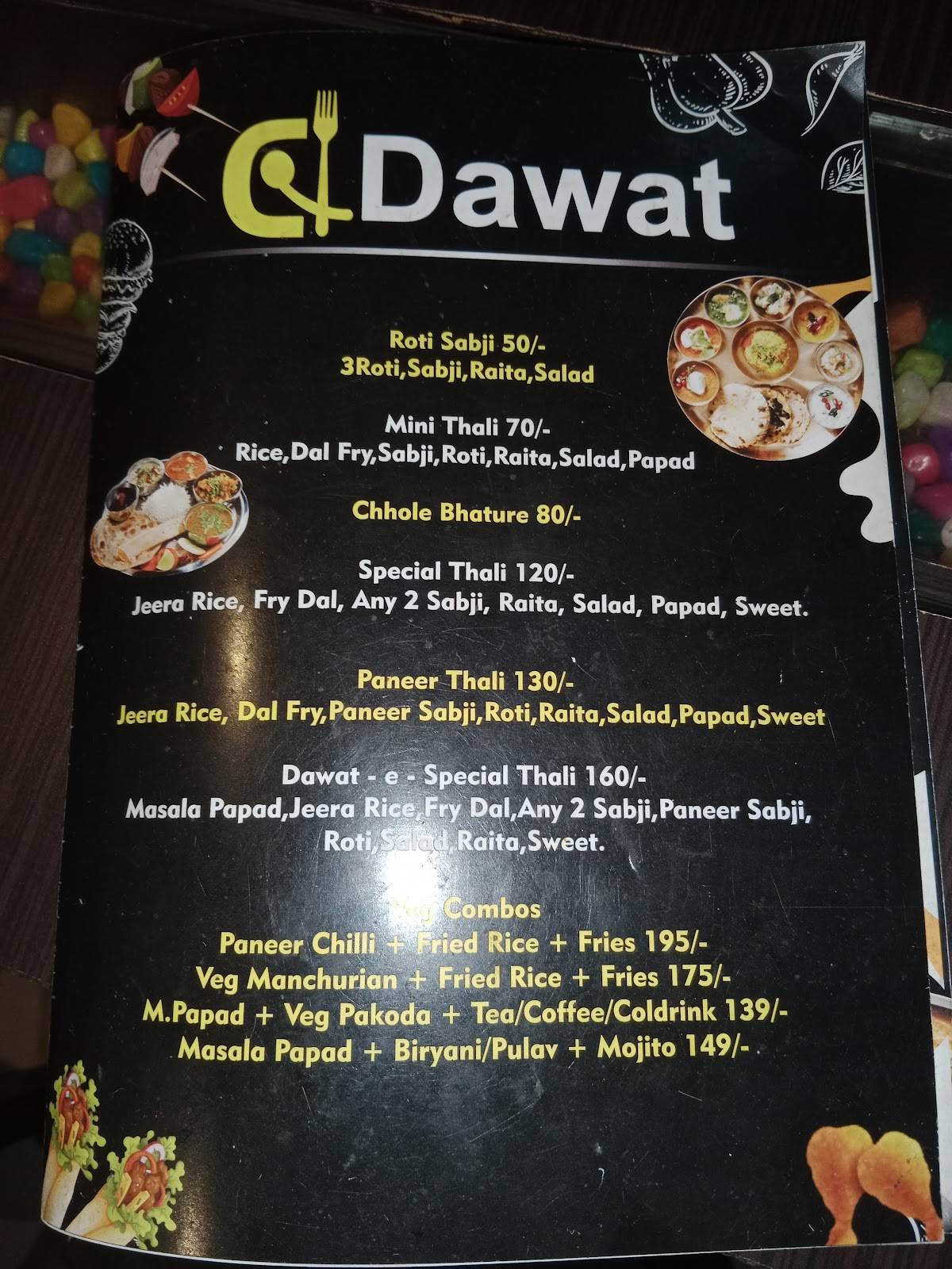 Menu at Chicken O'clock, Raipur