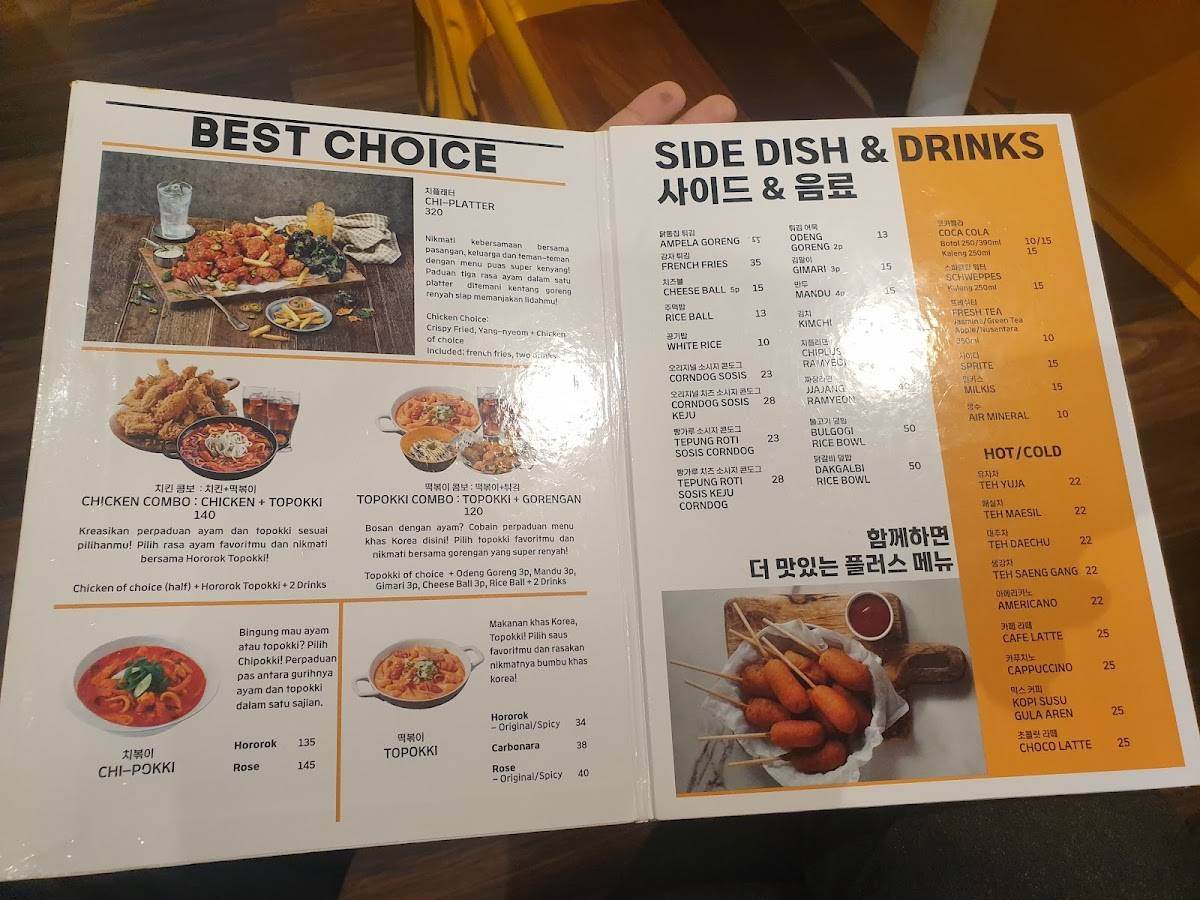 Carta del restaurante Chicken Plus Paskal Bandung, Bandung