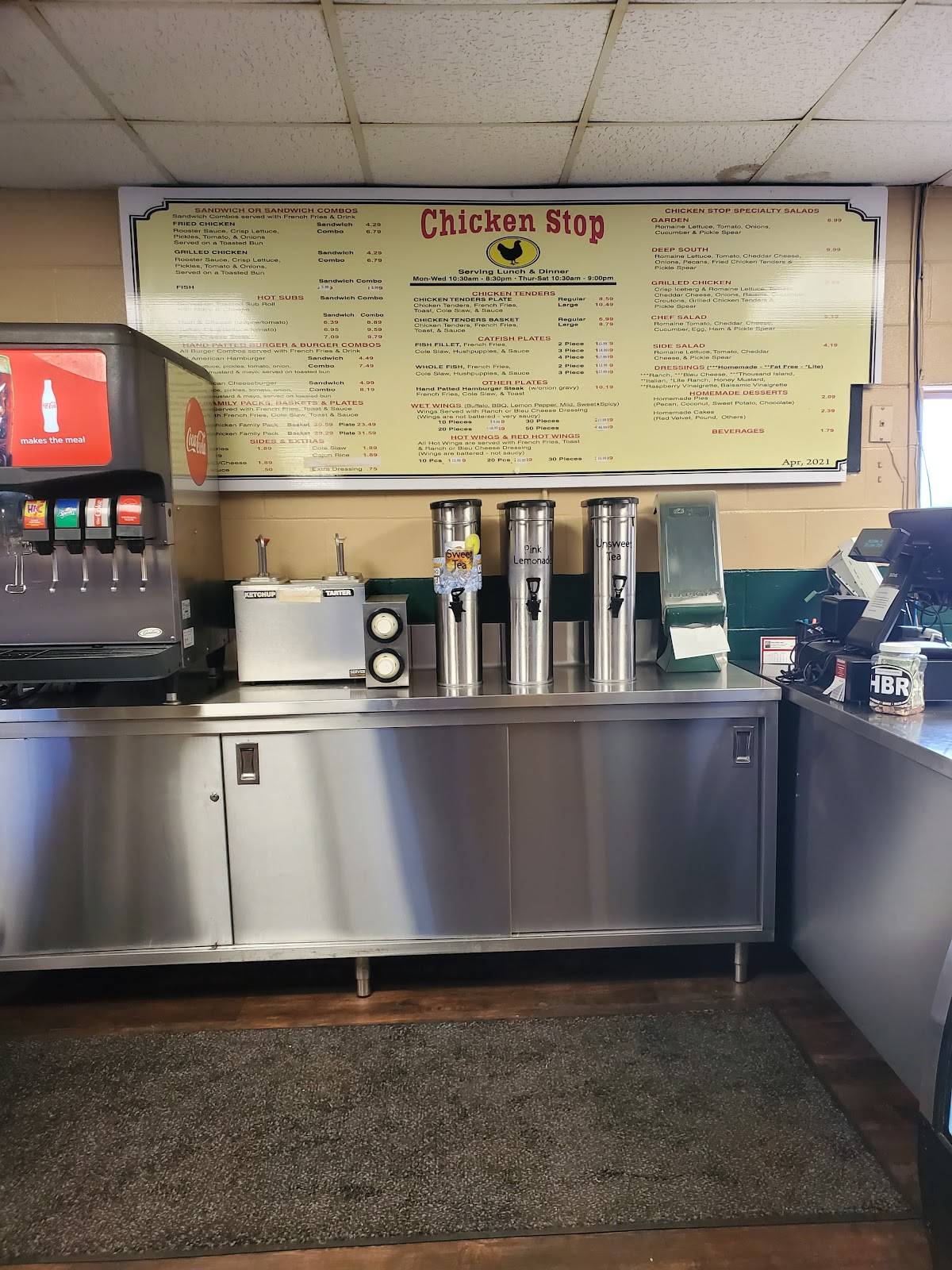 Menu at Chicken Stop Inc restaurant, Lanett, S Phillips Rd