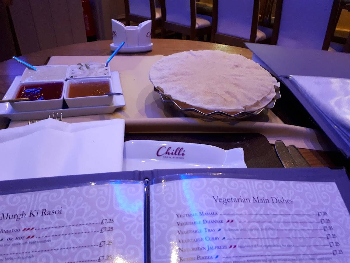 Menu at Chilli Bar & Kitchen, St Albans, St Albans, 28-30 London Rd
