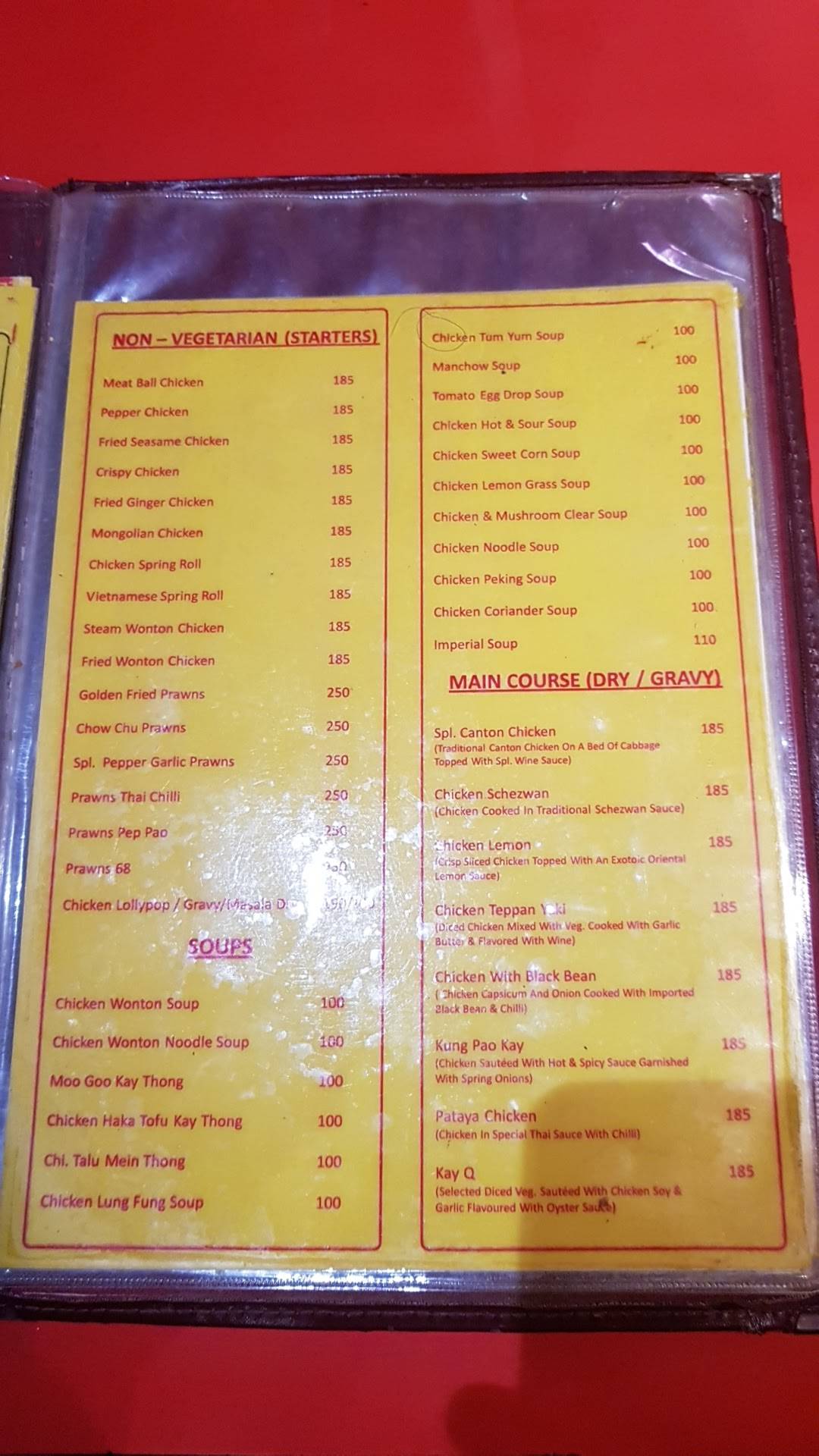 Menu at Choi Kim Cuisine, Mumbai, Shop No. 1&2